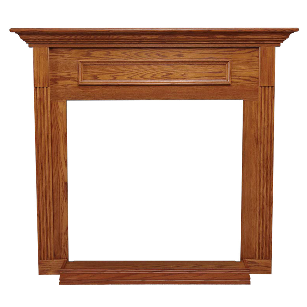White Mountain Hearth EMBF3 Cabinet Mantel with Base for Breckenridge ...
