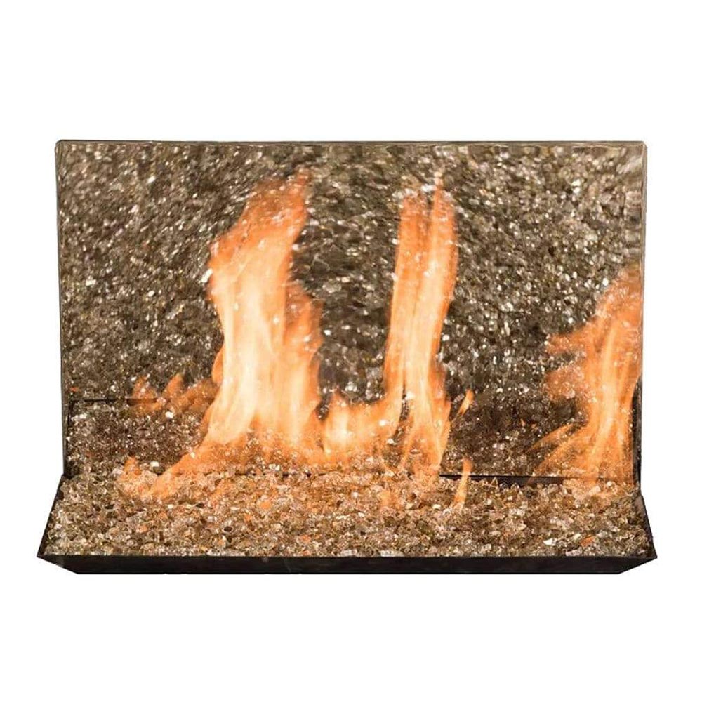 Hargrove Stainless Steel Reflective Back Panel Kit for 24-Inch Gas Logs ...