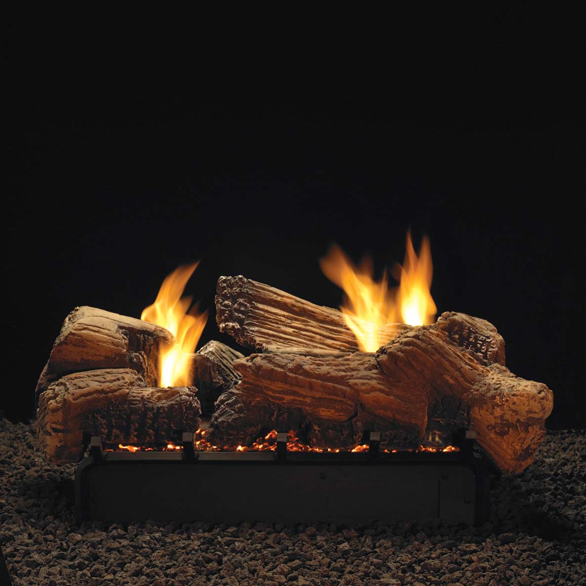 White Mountain Hearth Ceramic Fiber Stone River Multi-Sided ...