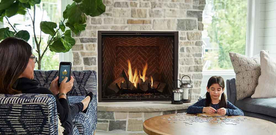 Majestic 42-Inch Castle Stone Brick Interior Panels for Meridian ...