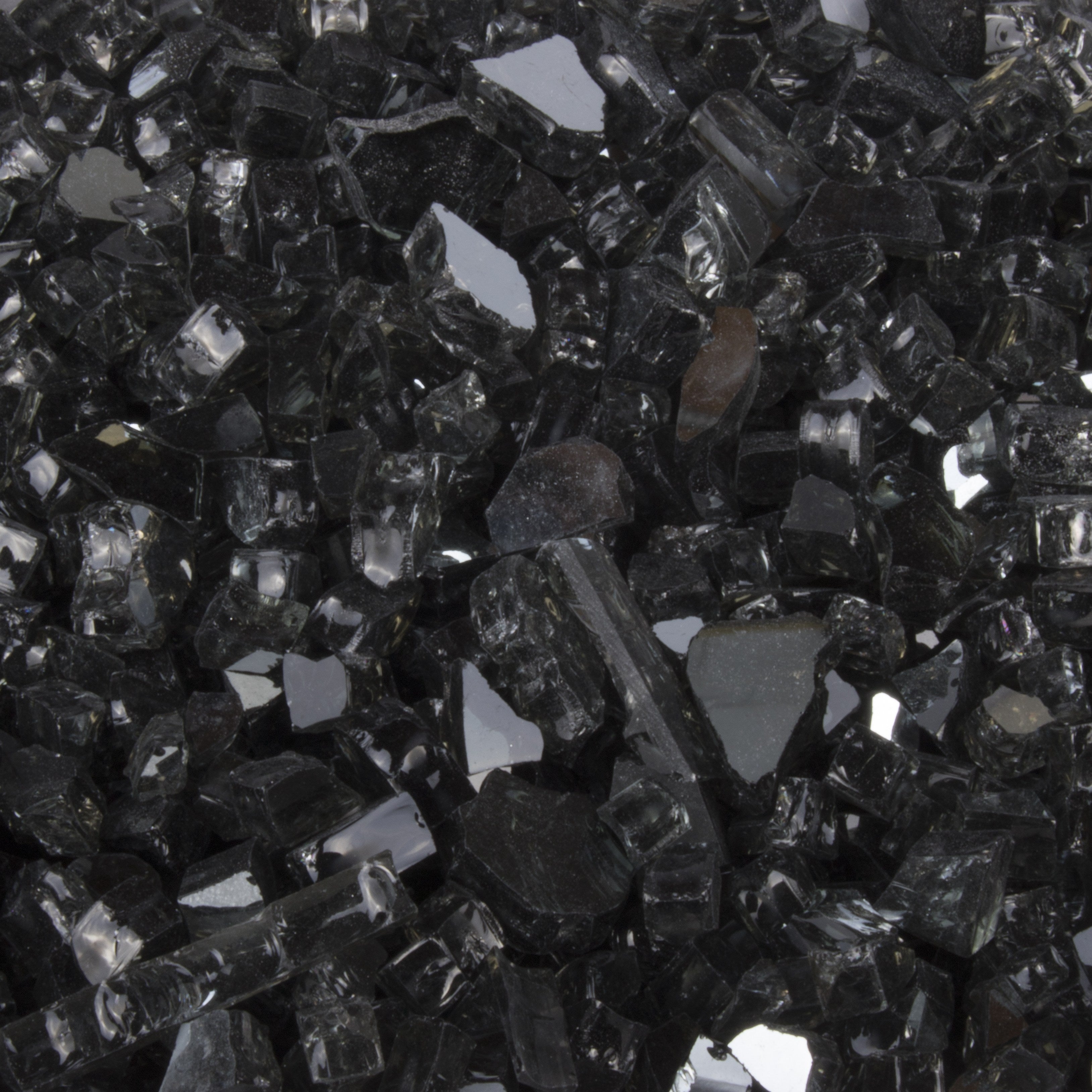 The Outdoor Plus OPT144BL 1/4" Black Reflective Fire Glass, 25-Pounds ...