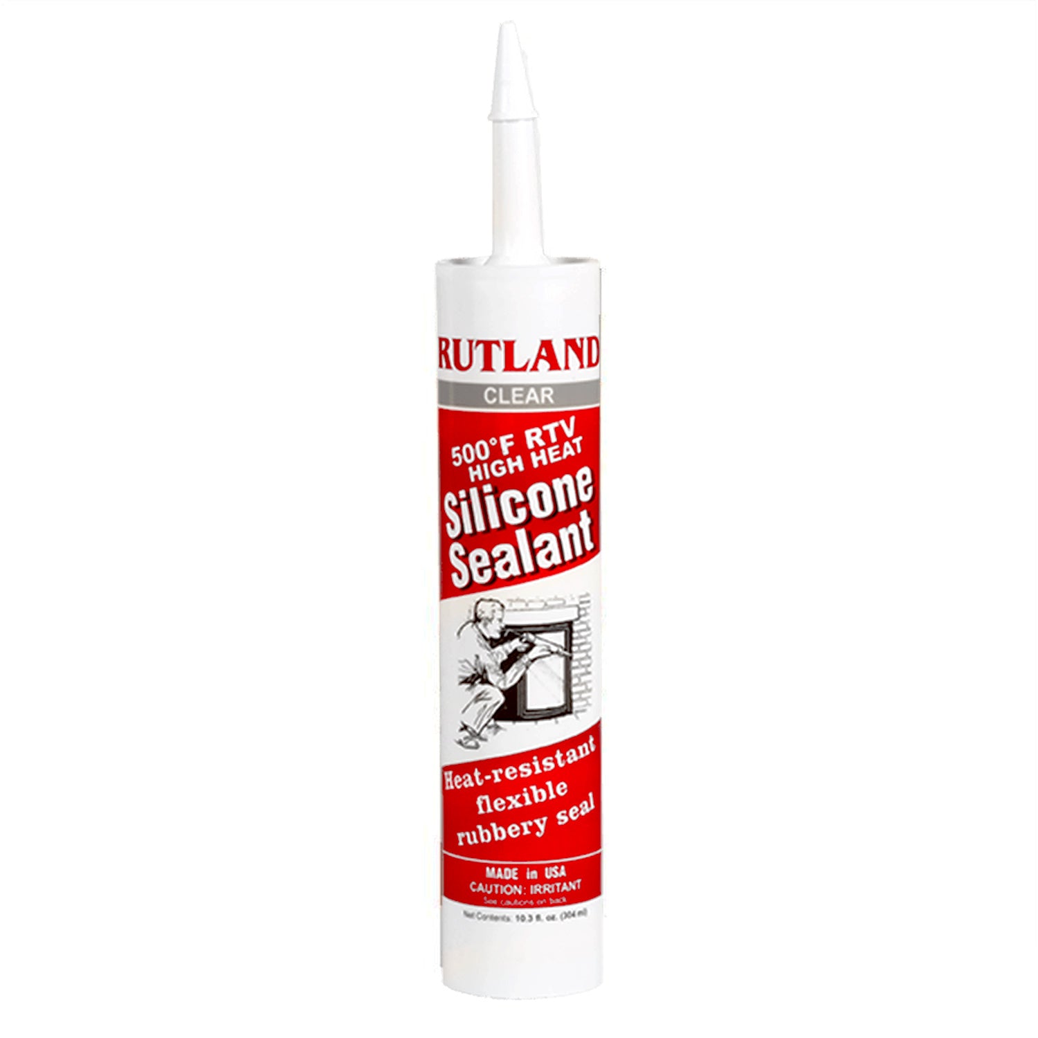 Rutland RD-76C 500 Degree F RTV High Heat Silicone, 10.3 oz Cartridge ...
