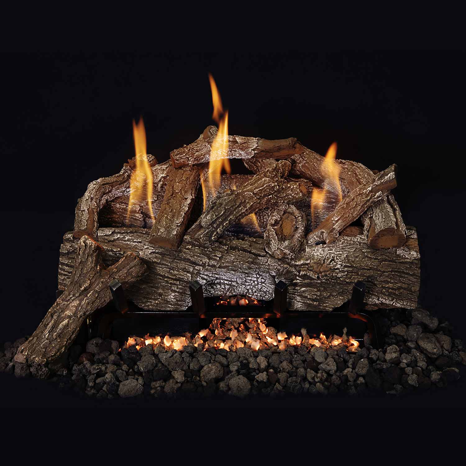 Grand Canyon Red Oak Vent Free Gas Log Set – Fireplaces Direct