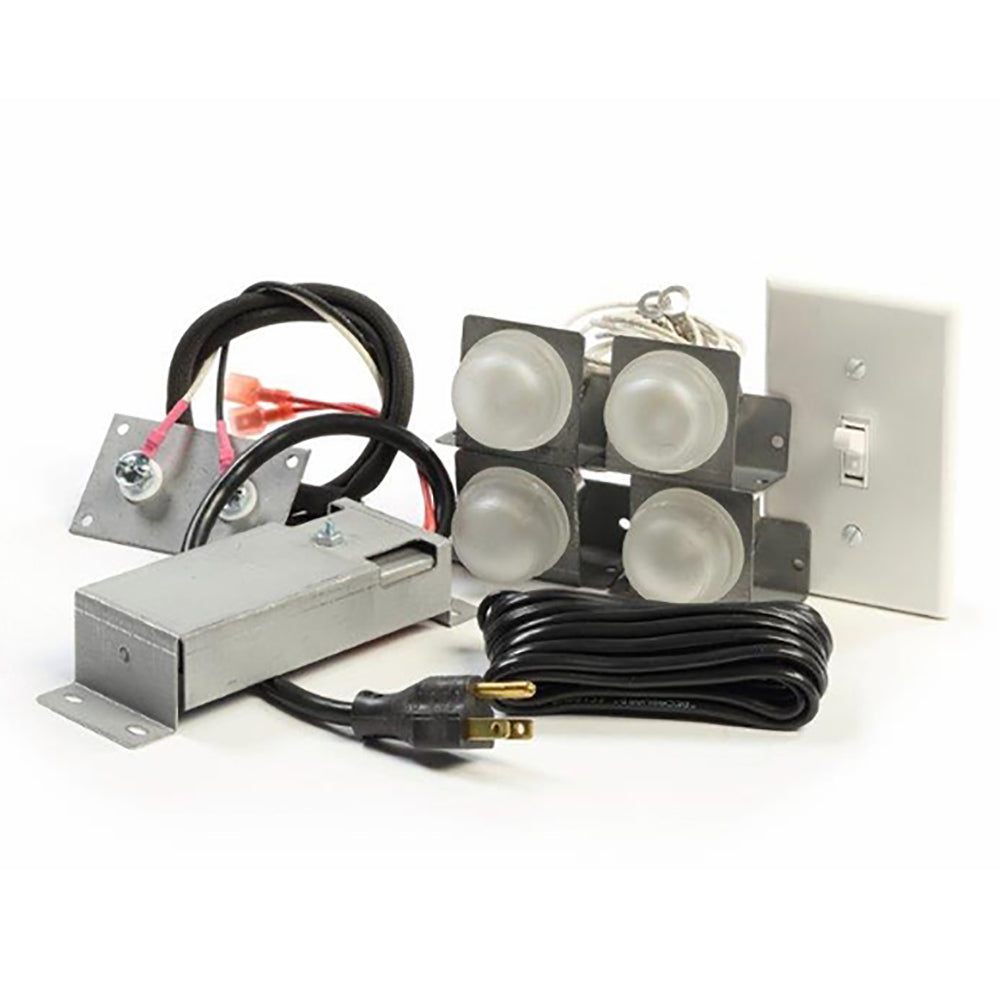 Kingsman ULK64 Four-Lamp Universal Accent Light Kit for ZCVRB60 Glass ...